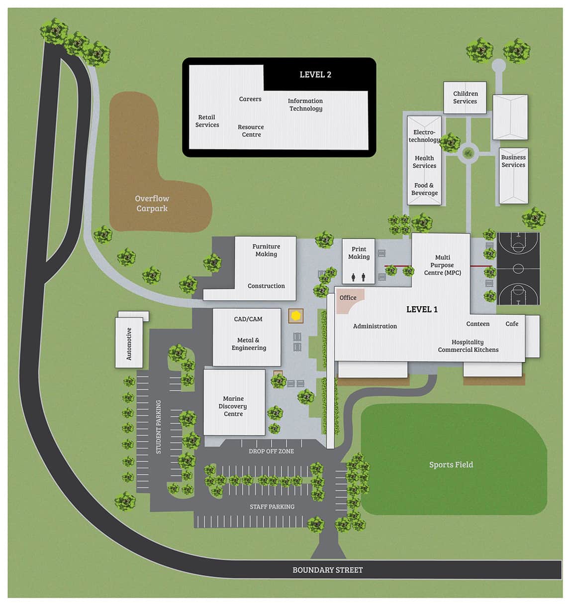 Map/Facilities | Newman Senior Technical College